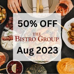 Which credit cards get 50% off at The Bistro Group restaurants ...